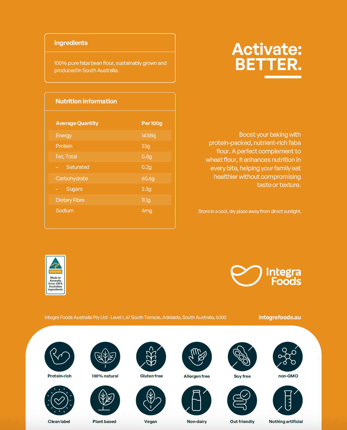 Pure: FABA Flour • Integra Foods